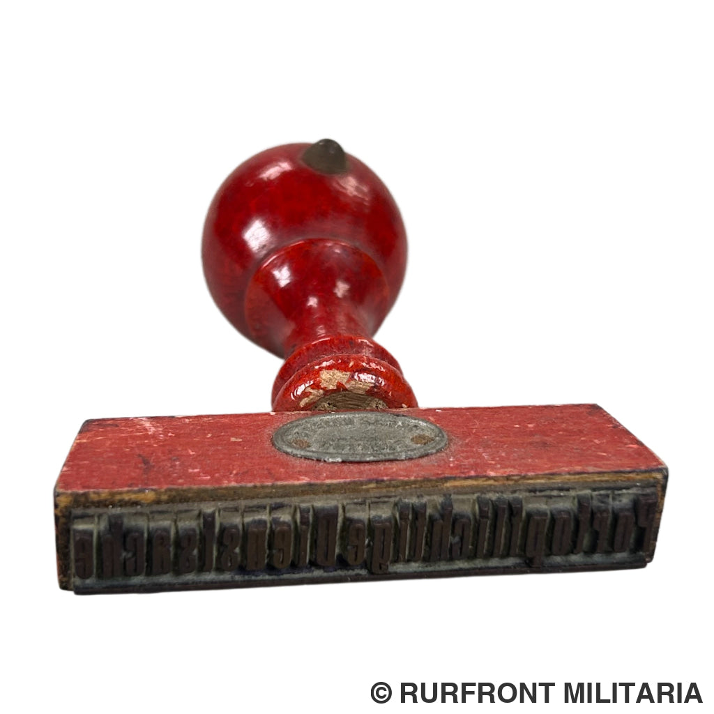German ink stamp portopflichtige dienstsache – Rurfront Militaria