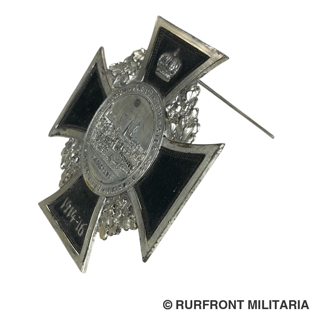 German WW1 plaque 'Durch Kampf zum Sieg' Ingolstadt 1914–16 – Rurfront ...