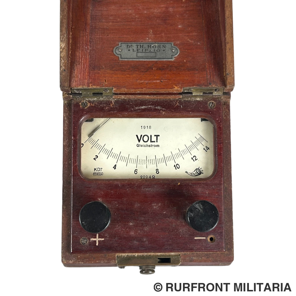 Duitse wo1 voltmeter 1918 Dr. TH. Horn Leipzig – Rurfront Militaria