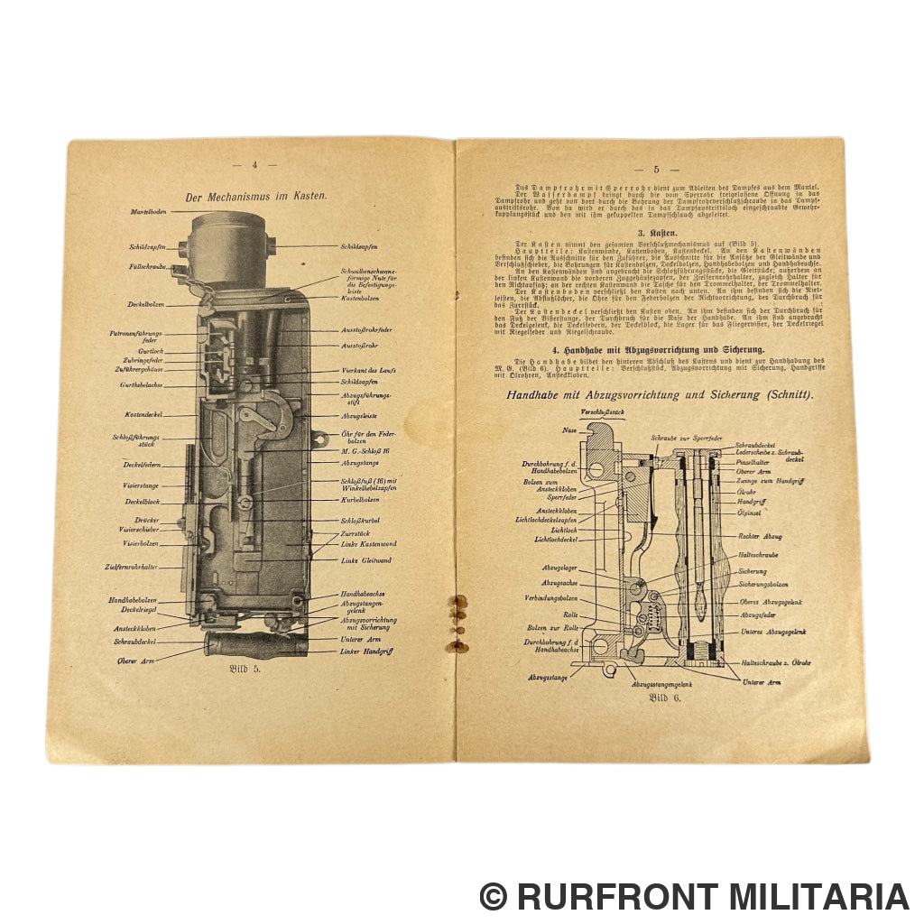 Supplementary booklet for the reibert L.M.G. Schütze Maschinengewehr 0 ...