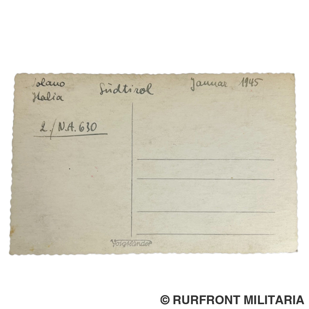 Photo Wehrmacht Nachrichten Abteilung 630 Volano Italy 1945 – Rurfront ...
