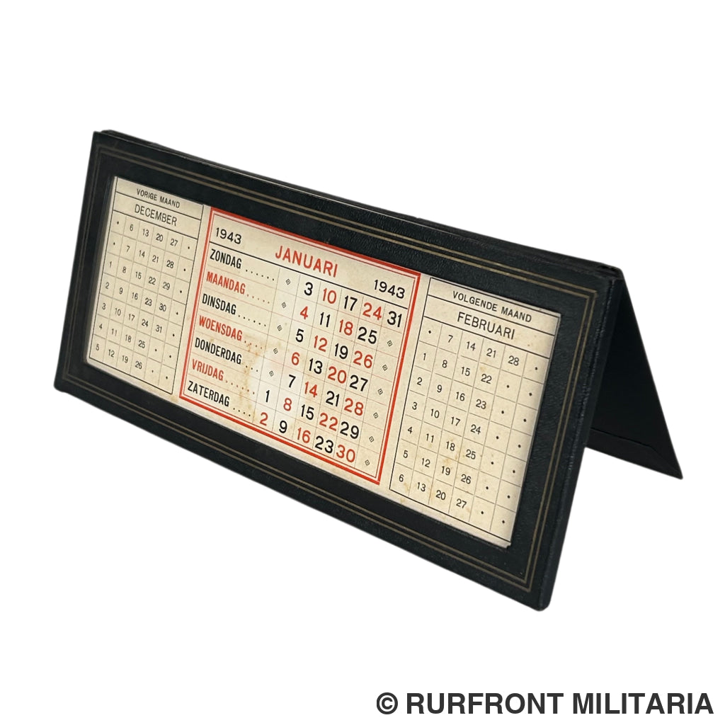 dutch desk calendar 1943 Blikman & Sartorius Amsterdam – Rurfront Militaria