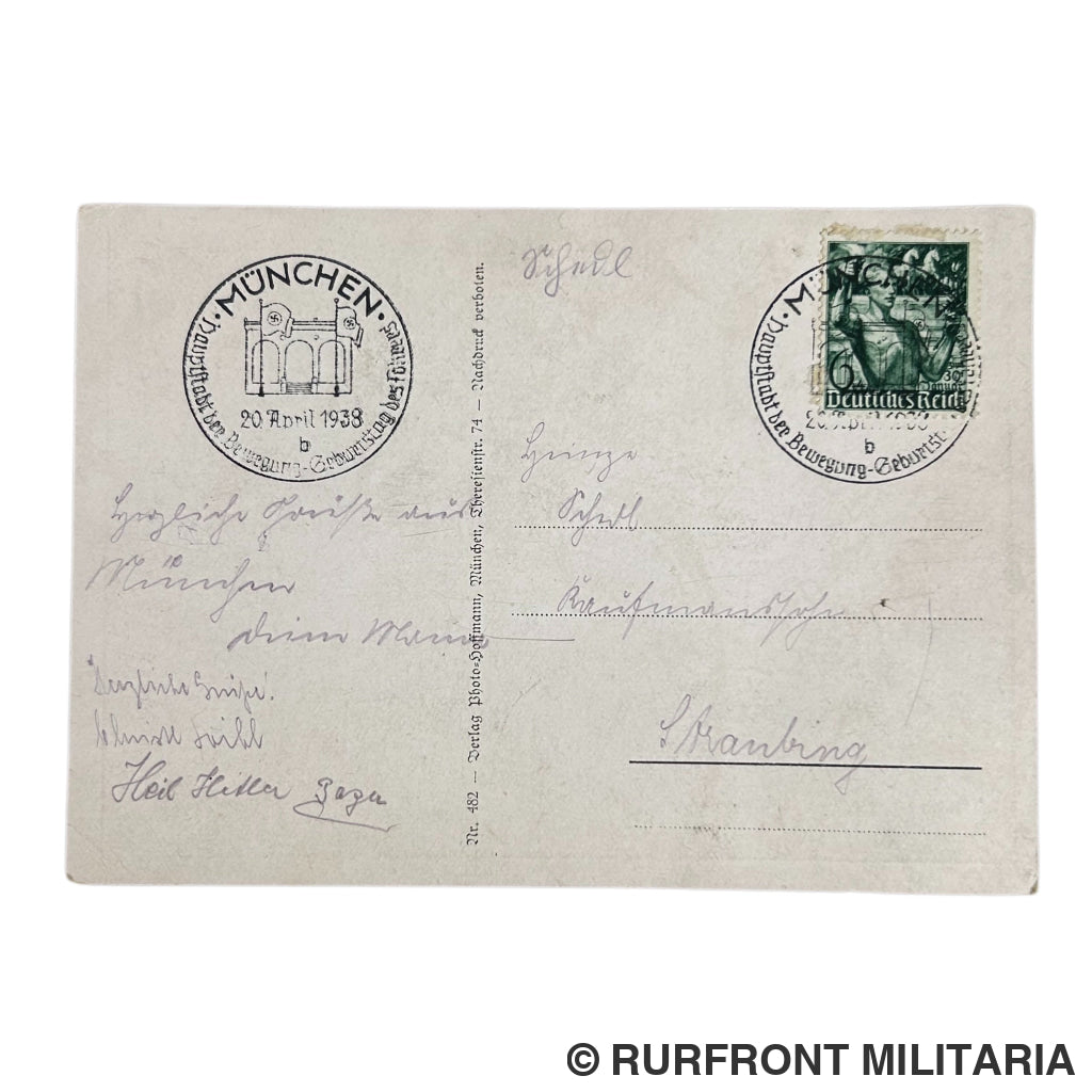 Postkarte/portretkaart Adolf Hitler Hoffmann München – Rurfront Militaria