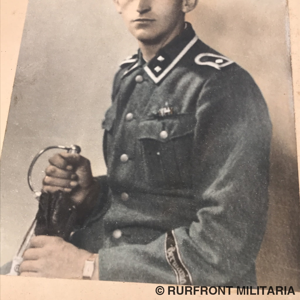 SS oberscharführer Germania portretfoto. – Rurfront Militaria
